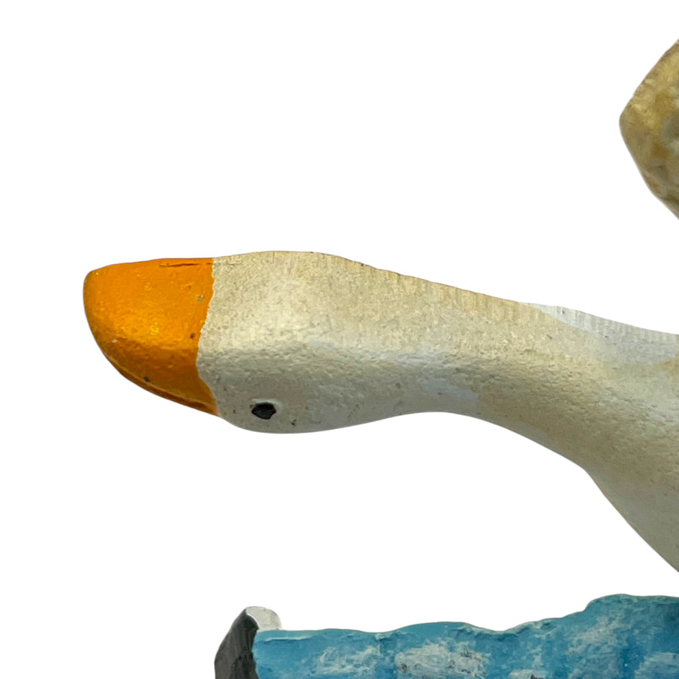 French Shabby Chic Goose Door Stop – Vintage Style Cast Iron Home Deco ...