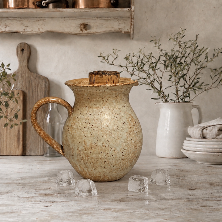 Vintage French Ceramic Wine Chiller Jug with Ice Chamber – All Things ...