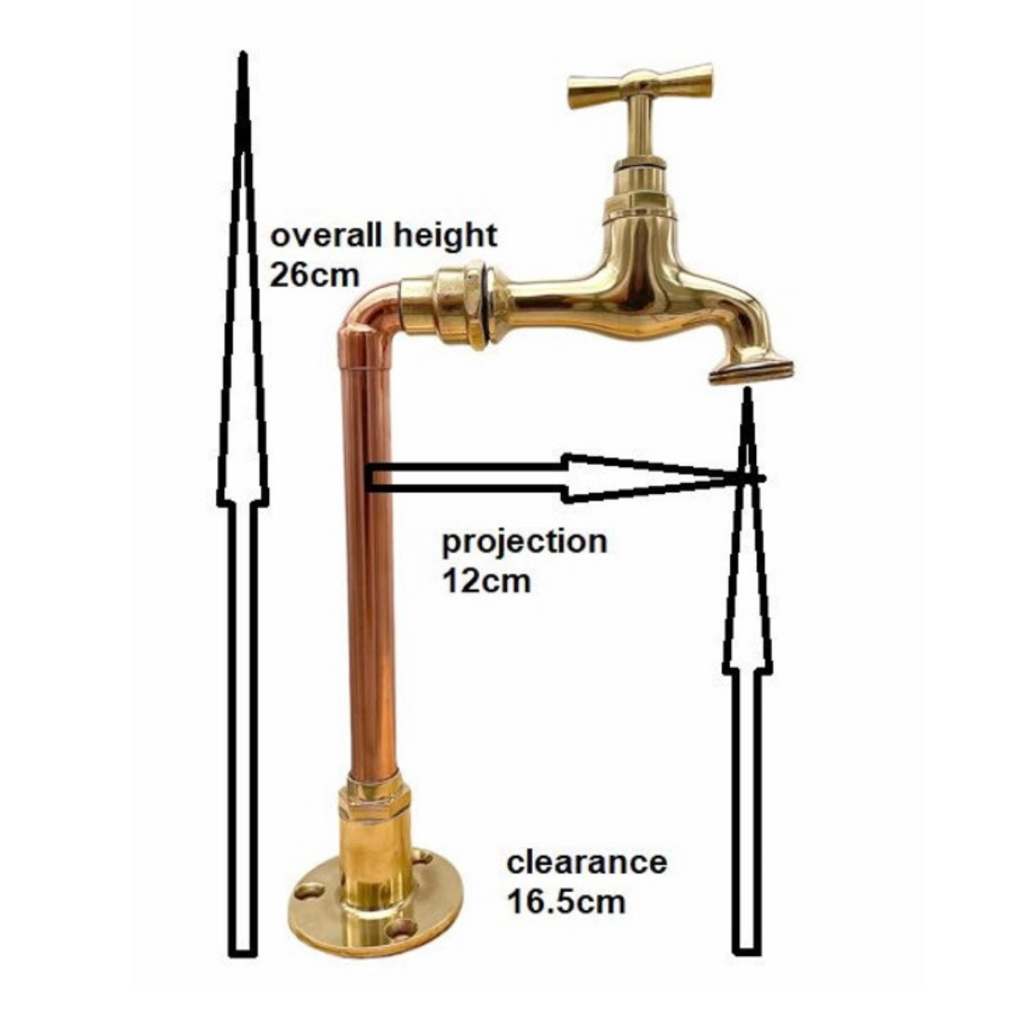 Brass and Copper Antique Tap – All Things French Store